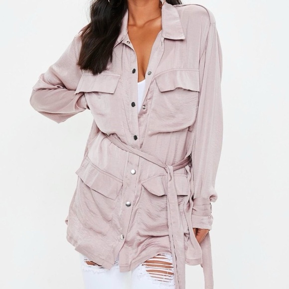Missguided | Jackets & Coats | Carli Bybel X Missguided Mauve Set ...